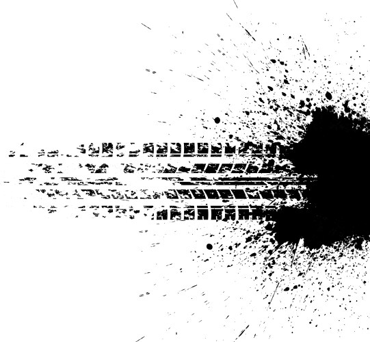 Tire tracks elements-02 Royalty Free Vector Image