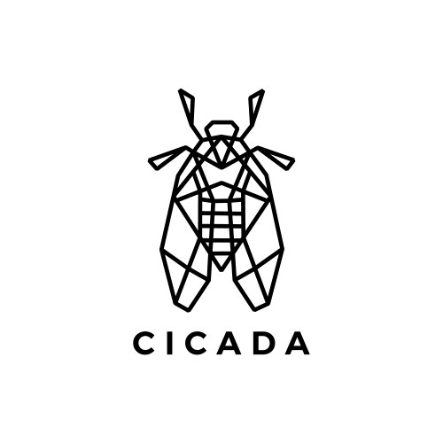 Cicada killer wasp bug walks icon Royalty Free Vector Image