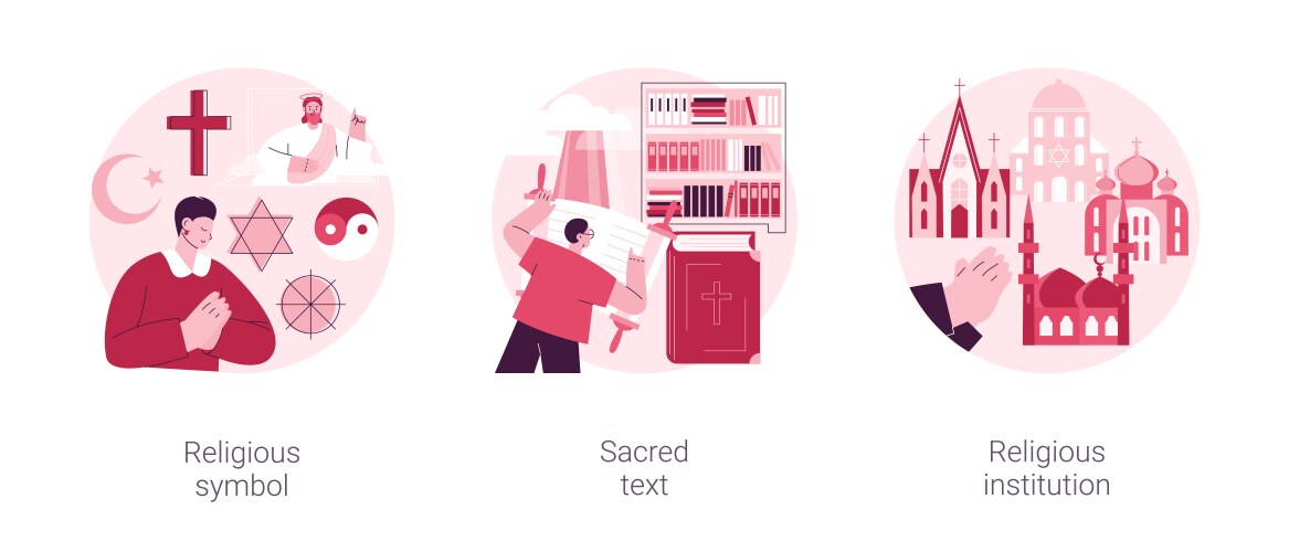 Hinduism abstract concept Royalty Free Vector Image