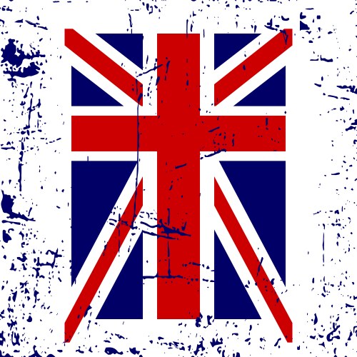 Great britain flag icon cartoon Royalty Free Vector Image