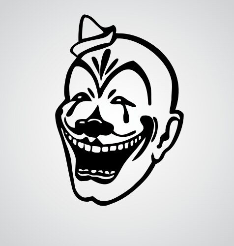 Clown face Royalty Free Vector Image - VectorStock