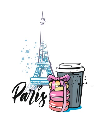 A paris eiffel tower Royalty Free Vector Image