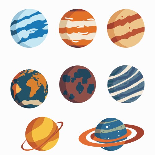 Nine Planets Vector Images (over 410)