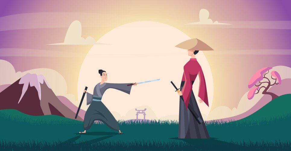 Samurai Pose Vector Images (over 1,000)