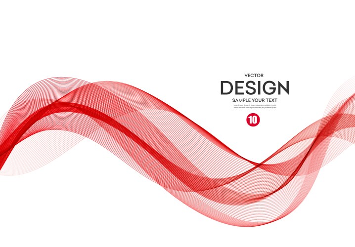 Smoky abstract brown wave flow on white background