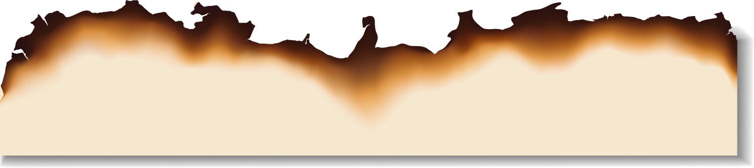 Burnt paper edges realistic Royalty Free Vector Image