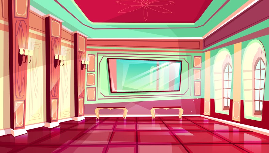 Palace hall Royalty Free Vector Image - VectorStock