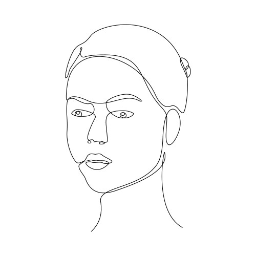 Line Drawing of Womans Head Profile Vector Images (over 3,500)
