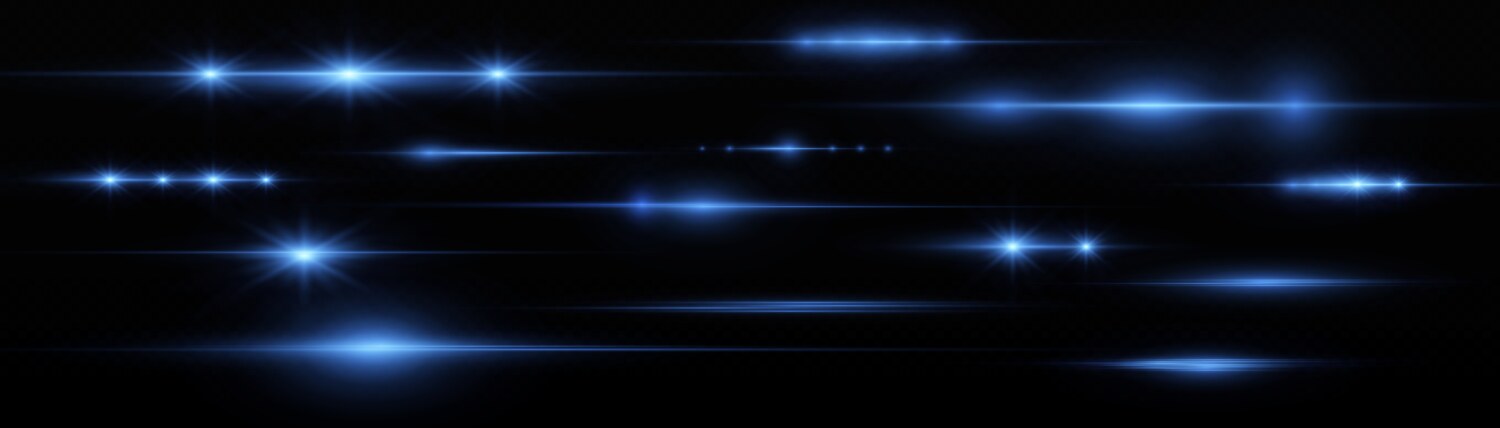 Light effect set sun flash spark stars lens flare Vector Image