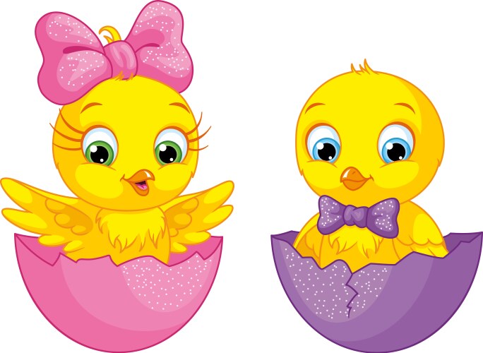 Easter Chicks Clip Art Vector Images (over 1,400)