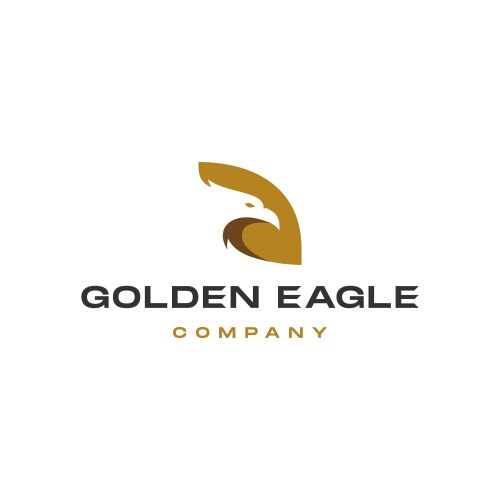 Feather quill pen golden ink logo Royalty Free Vector Image