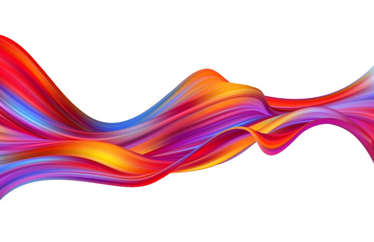 Colorful wave design abstract background Vector Image
