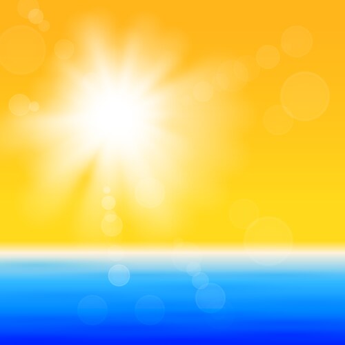 Sun Rays Over Water Vector Images (67)