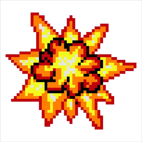 Smoke Pixel Bomb Vector Images (68)