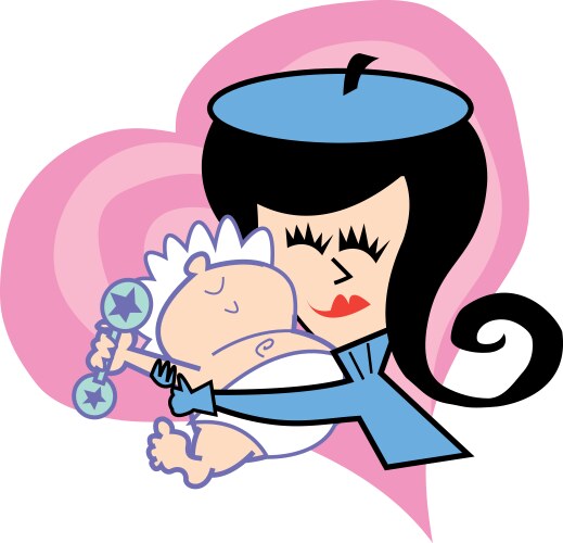 Baby Cartoon Mom Vector Images (over 25,000)