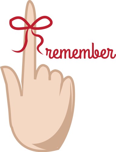 Reminder Finger with String Vector Images (over 130)