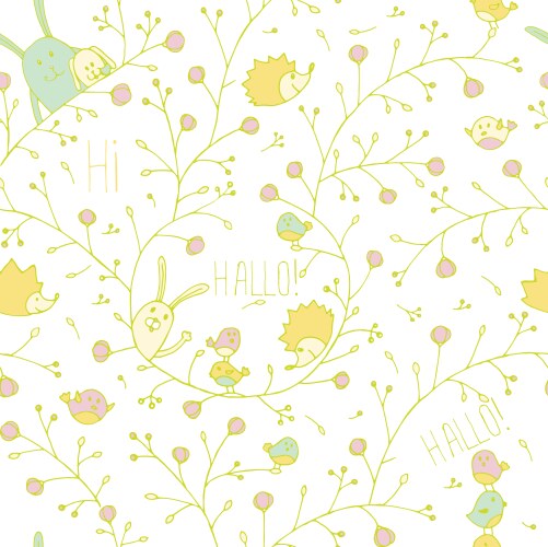 Delightful spring seamless pattern design Vector Image