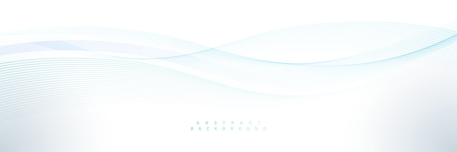 Abstract wave flow line isolated on white Vector Image