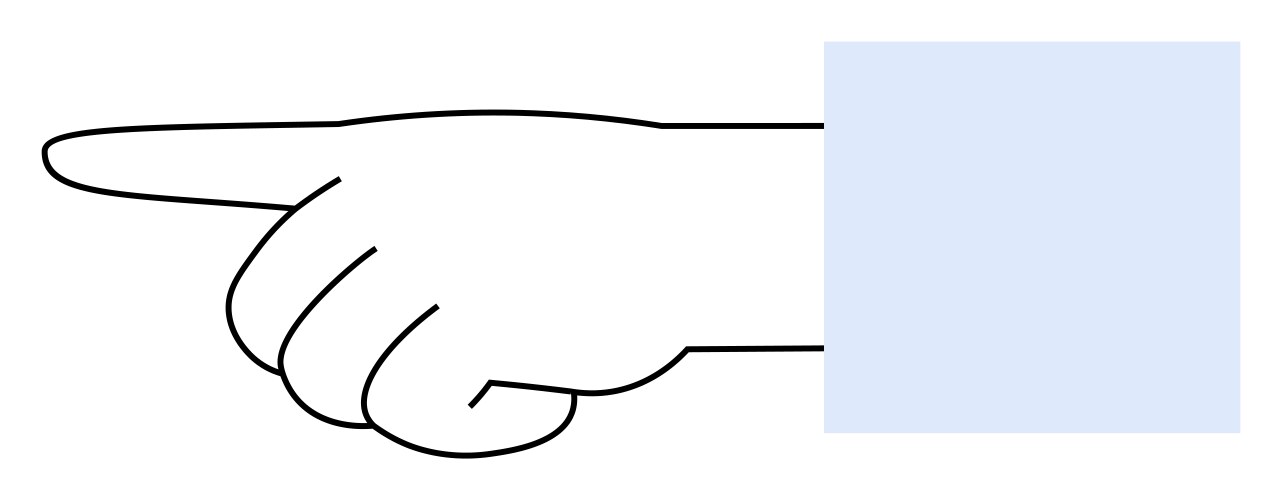 Left-pointing arrow with a simple black outline Vector Image