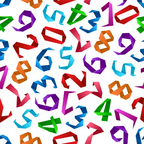 A seamless number and math icon Royalty Free Vector Image