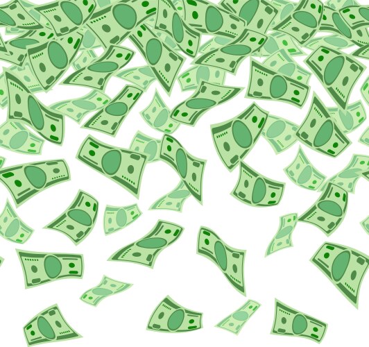 Dollar Bills Falling Vector Images (over 2,500)
