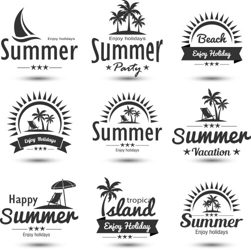 Summer emblem Royalty Free Vector Image - VectorStock