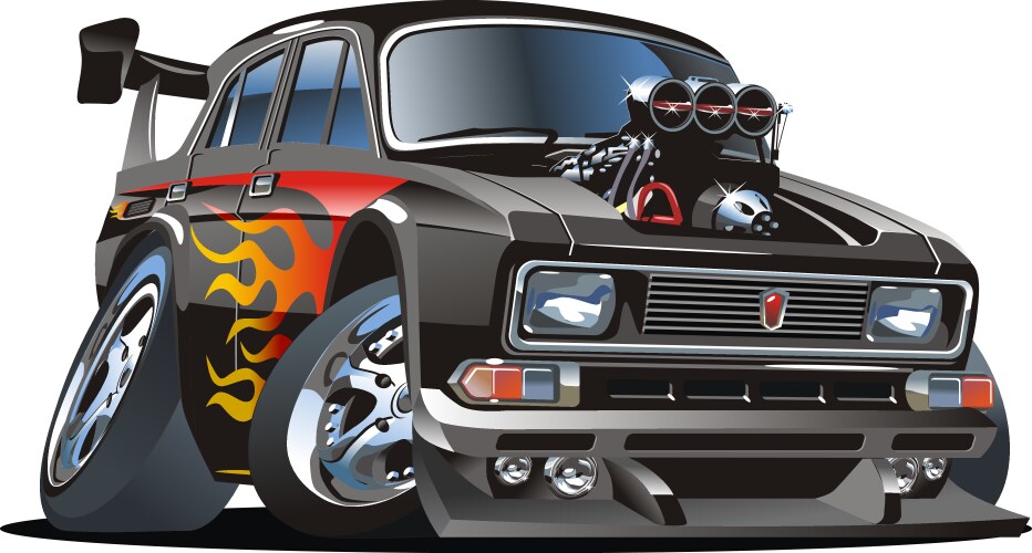 Cartoon Hot Rod Vector Images (over 1,400)
