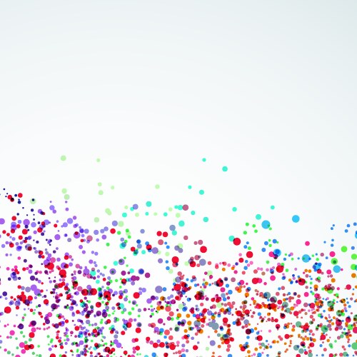 Bright colorful paint splash dot background Vector Image