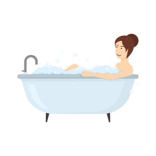 Cartoon Girl Taking Bath Vector Images (over 560)