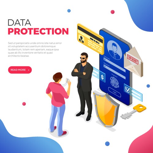 Personal data campaign Royalty Free Vector Image