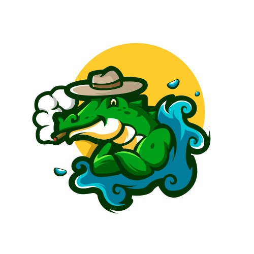 Crocodile Royalty Free Vector Image - VectorStock