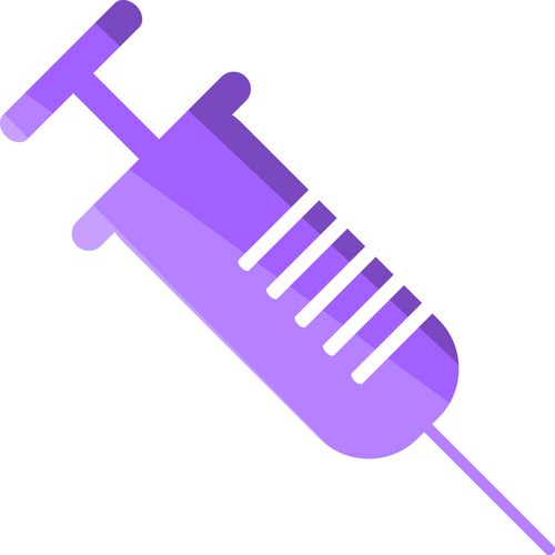 Medical injection icon design Royalty Free Vector Image