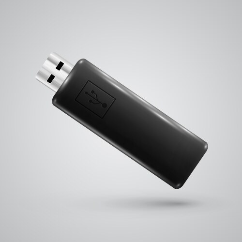 Realistic pendrive Royalty Free Vector Image - VectorStock