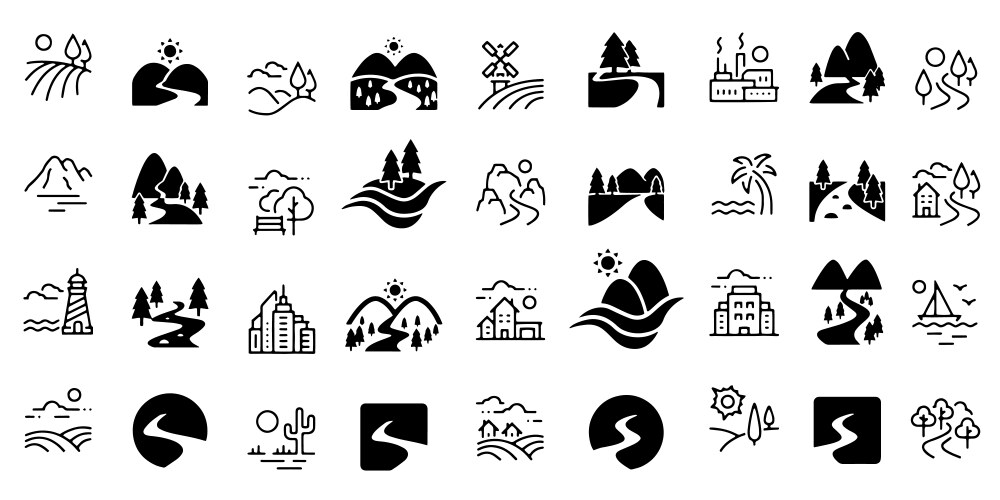 River Symbol River Free Nature Icons