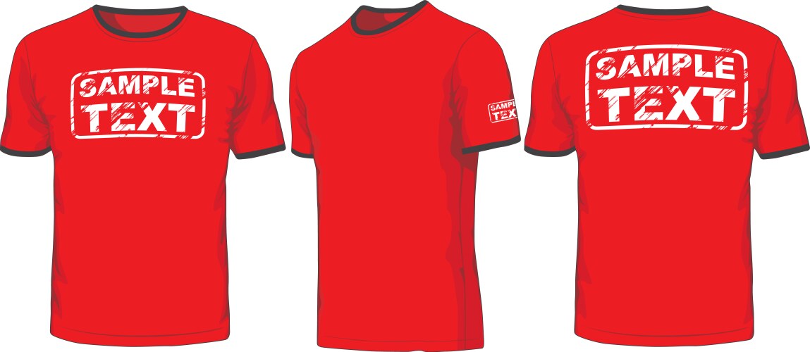 T-Shirt Template Front and Back Vector Images (over 15,000)