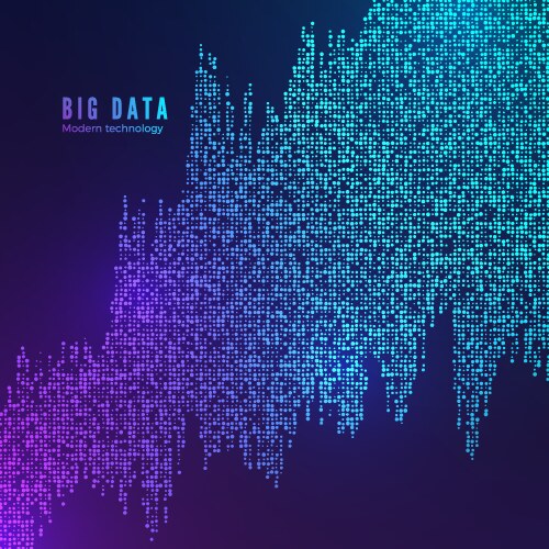 Big Data Sorting Information Analytics Algorithms Vector Image