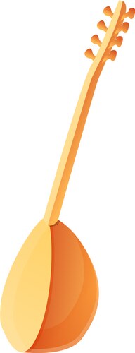 Traditional Turkish Music Instrument Icon Cartoon Vector Images (53)