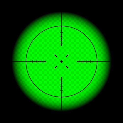 Sniper scope overlay Royalty Free Vector Image
