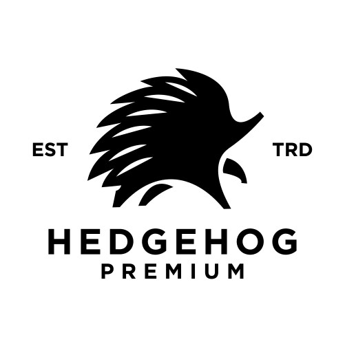 Hedgehog logo icon design Royalty Free Vector Image