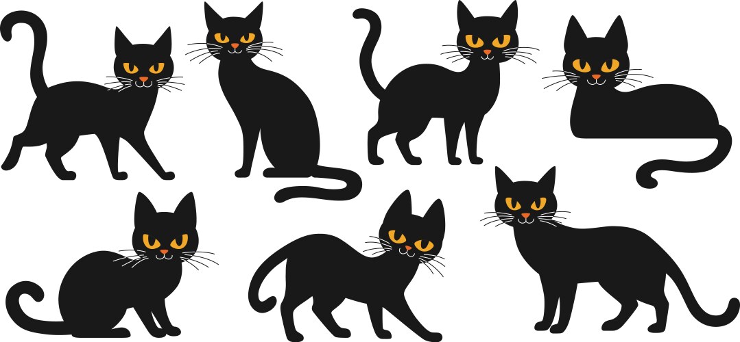 Black Cat Silhouette Vector Images (over 72,000)