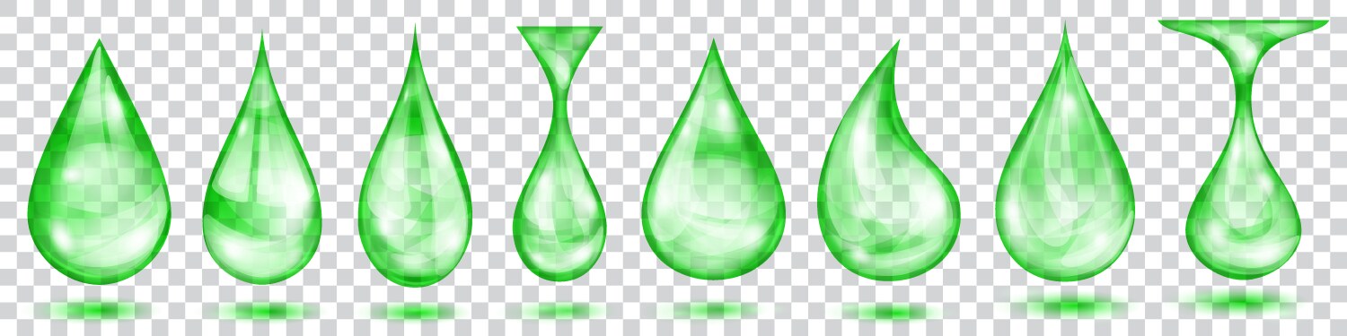 Translucent water drops Royalty Free Vector Image