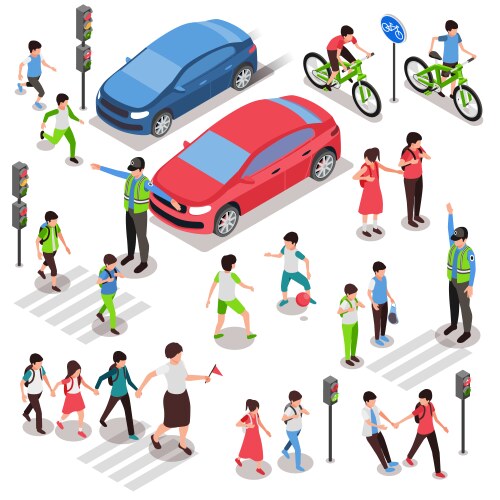 Kids Road Safety Vector Images (over 3,500)