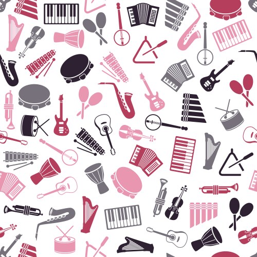 Seamless music Royalty Free Vector Image - VectorStock