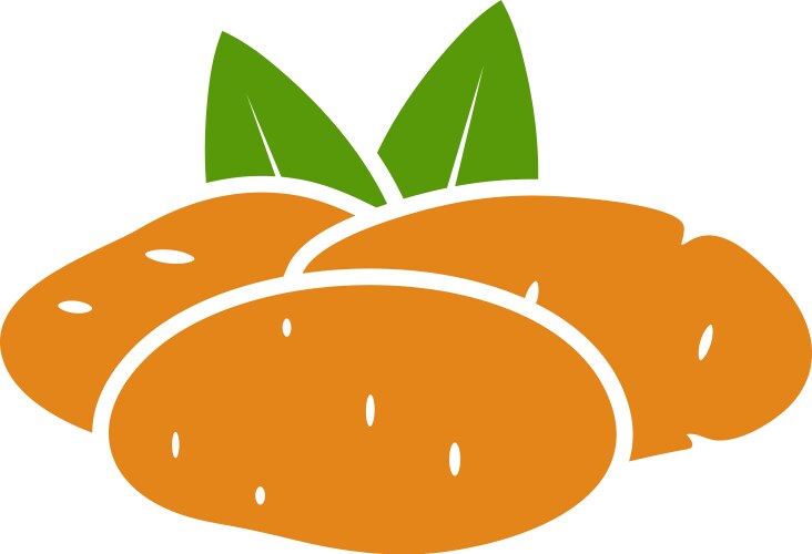 Potato vegetable icon Royalty Free Vector Image