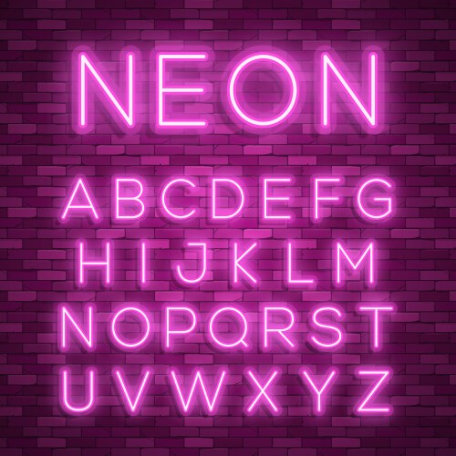 Neon Alphabet Vector Images (over 49,000)