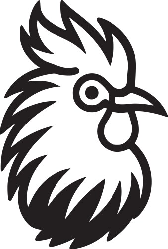 Chicken - minimalist and simple silhouette Vector Image