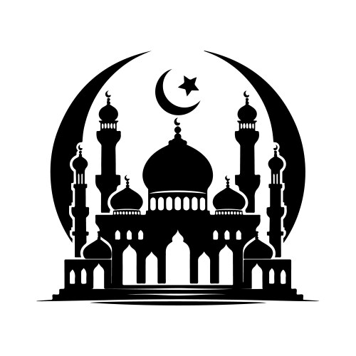 Mosque Outline Black Vector Images (over 8,500)