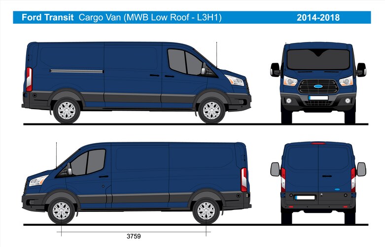 Ford Transit Van Vector Images (over 120)