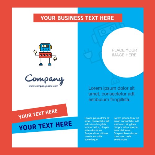 Template for Robotics Brochure Vector Images (over 1,100)