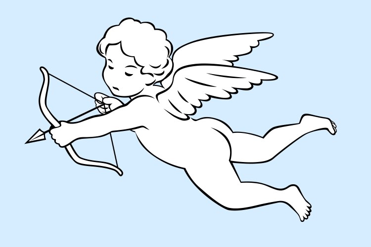 Cupid Black and White Vector Images (over 13,000)